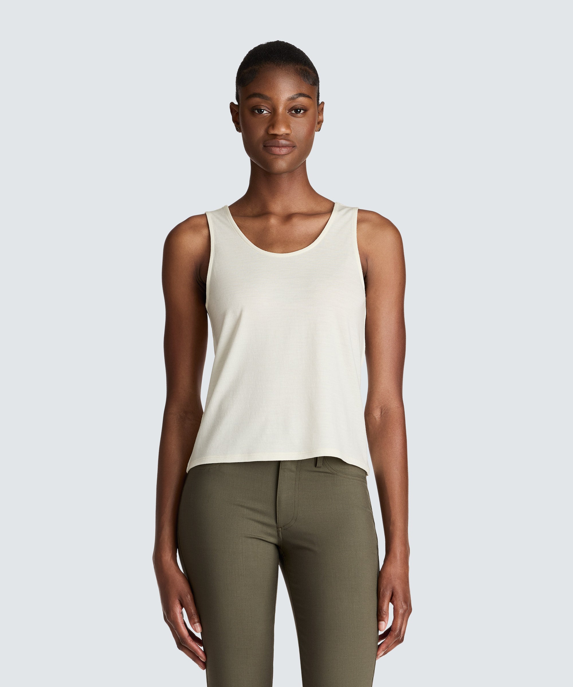Women's Relaxed Merino Scoop Neck Tank | Unbound Merino