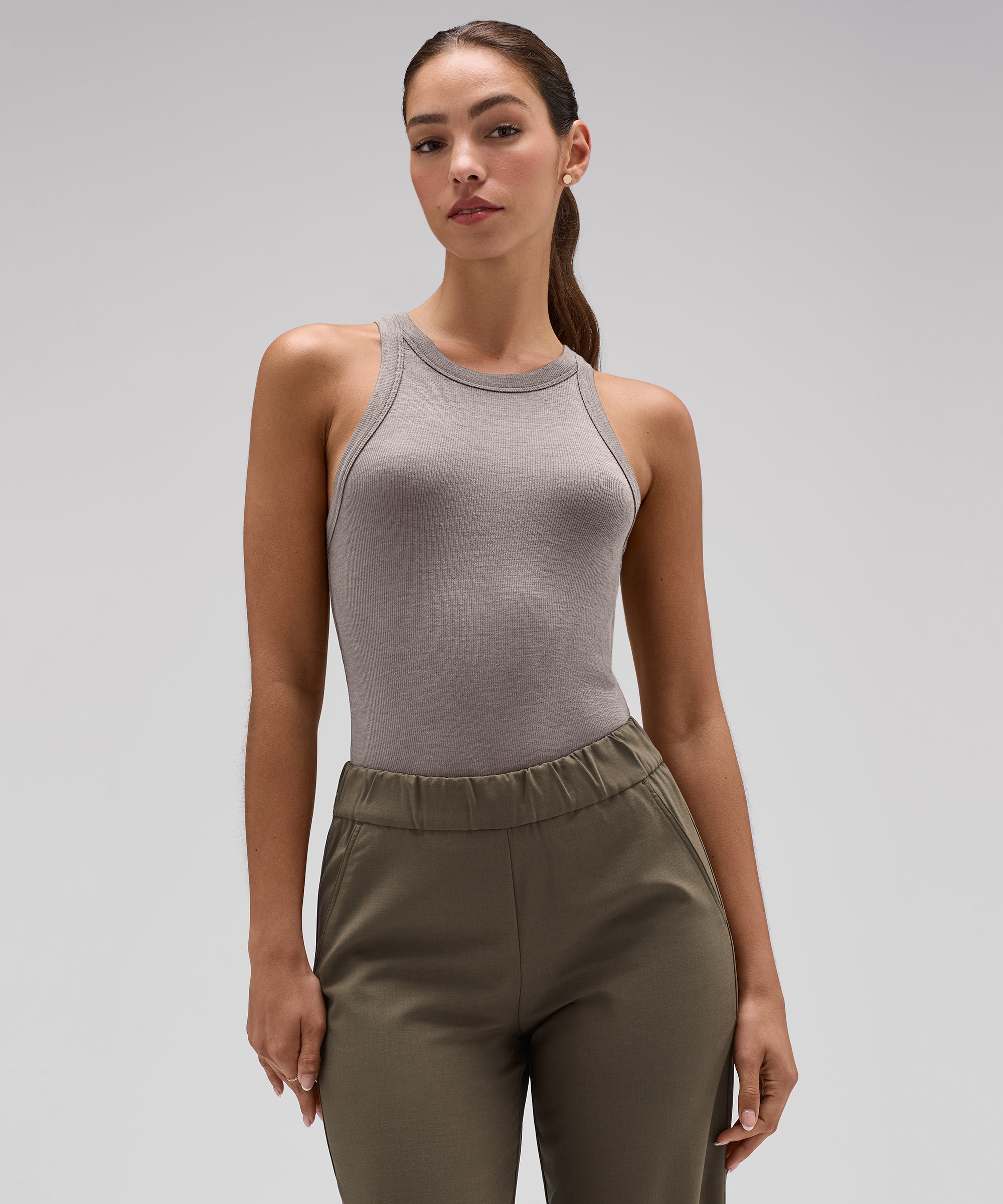 Women's Merino Ribbed Racer Tank | Unbound Merino