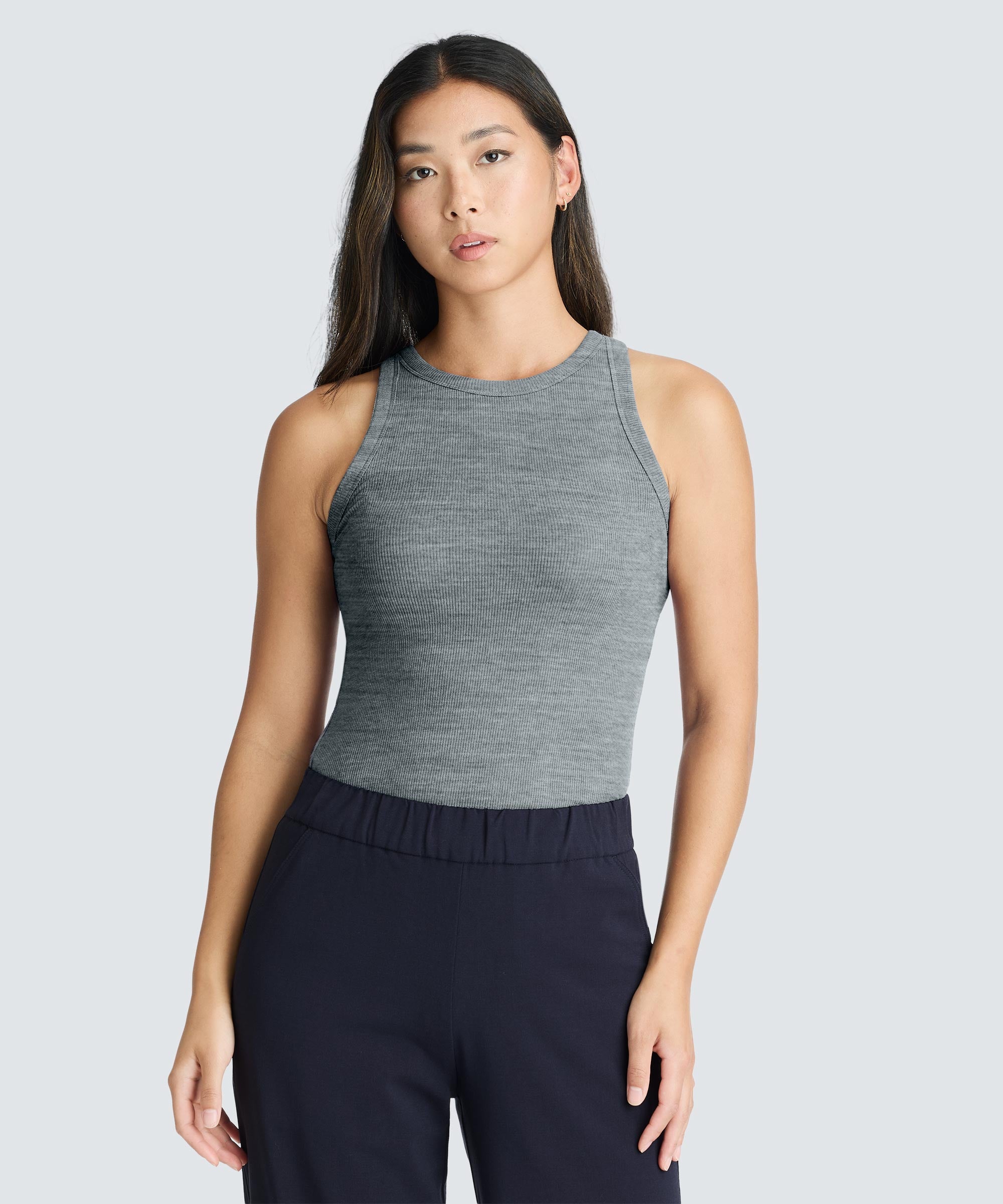 Women's Merino Ribbed Racer Tank | Unbound Merino